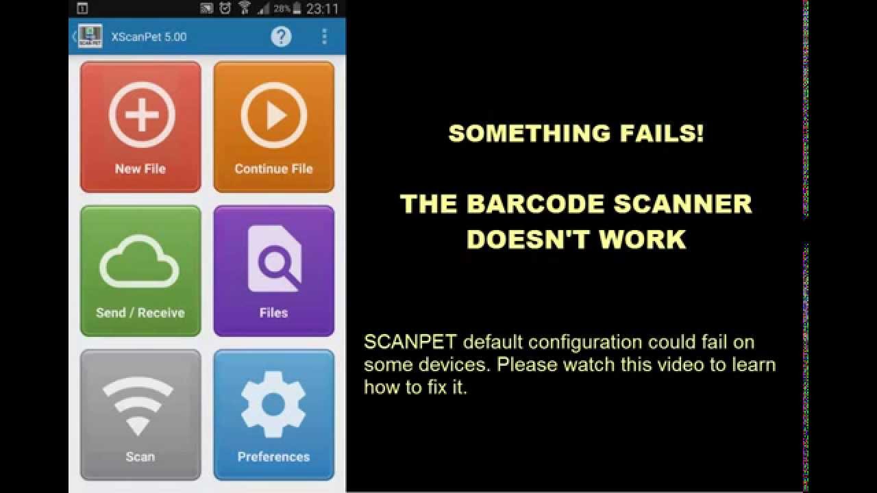 SCANPET - BARCODE SCANNER FAILS! - How to solve - YouTube
