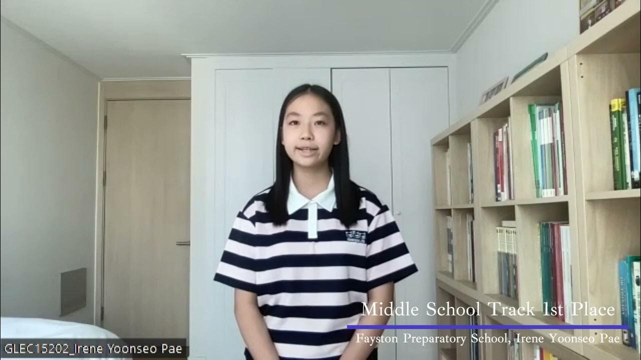 [GLEC] 2023 Middle School Track · 1st Place · Irene Yoonseo Pae - YouTube