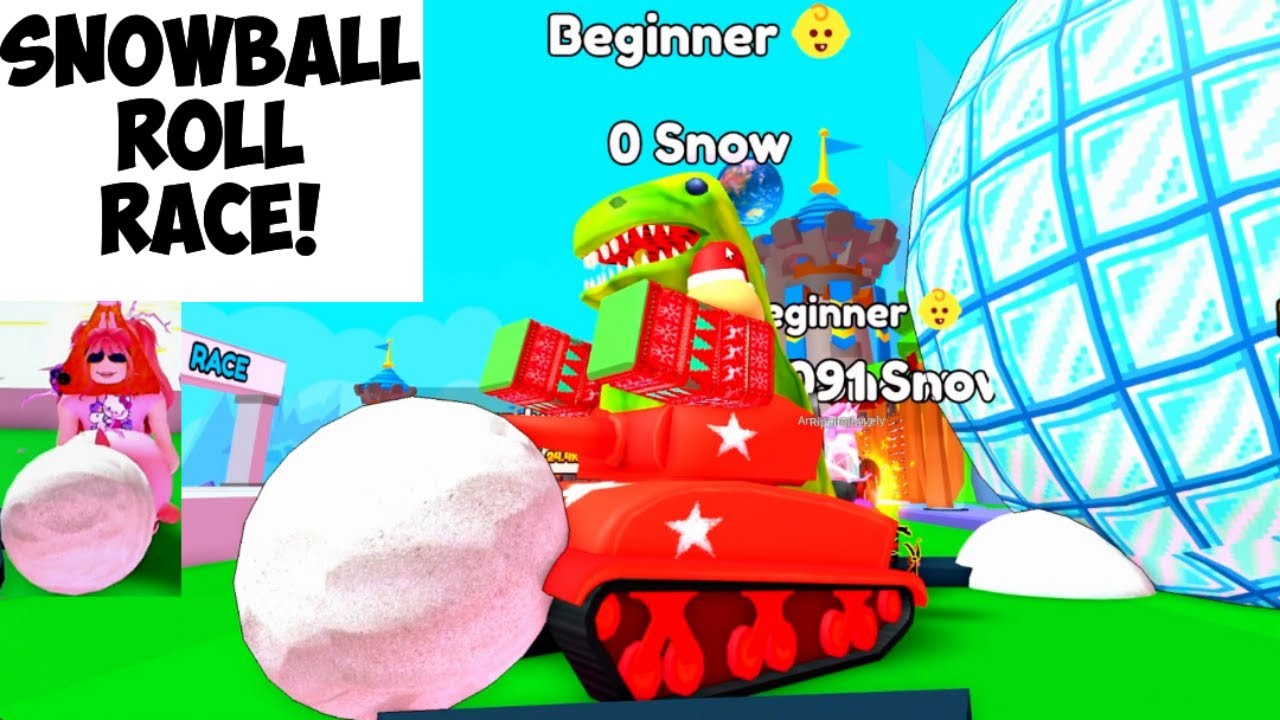 ⛄ROBLOX SNOWBALL ROLL RACE ⛄ - YouTube