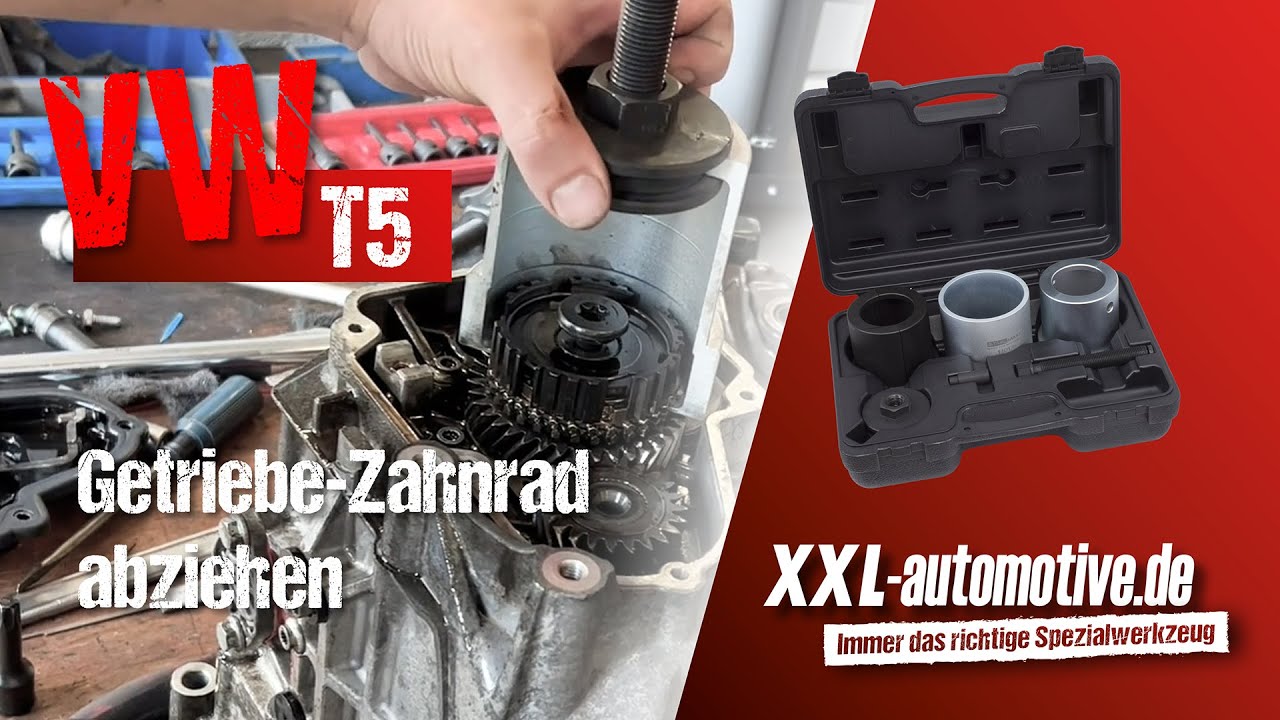 VW T5 – Zahnrad im Getriebe abziehen - YouTube