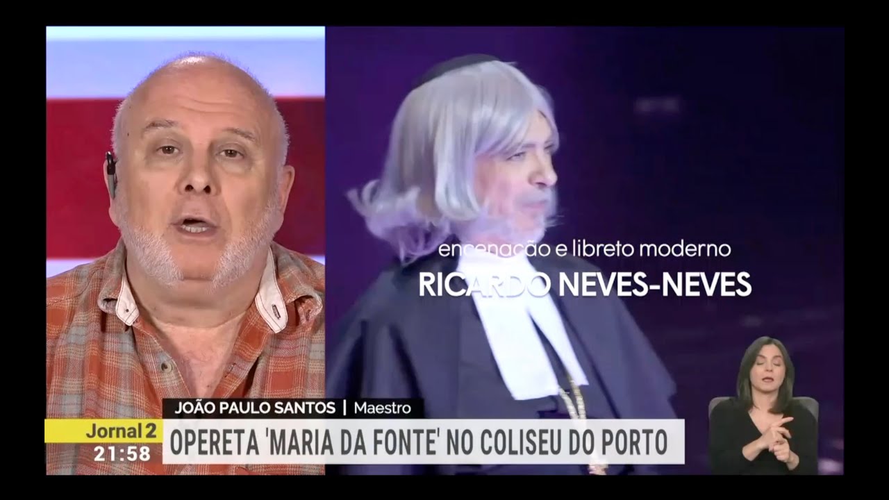 Opereta Maria da Fonte | RTP2, Jornal 2 | NOV 2024 - YouTube