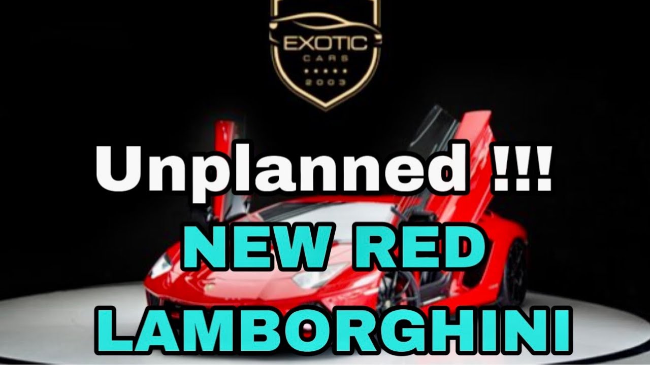 Unplanned ‼️NEW RED LAMBORGHINI 🚘 #redcar #lamborghini #newcar #gift # ...