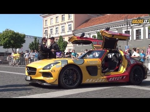 Gumball 3000 Checkpoint in Vilnius, Lithuania 2013 - YouTube