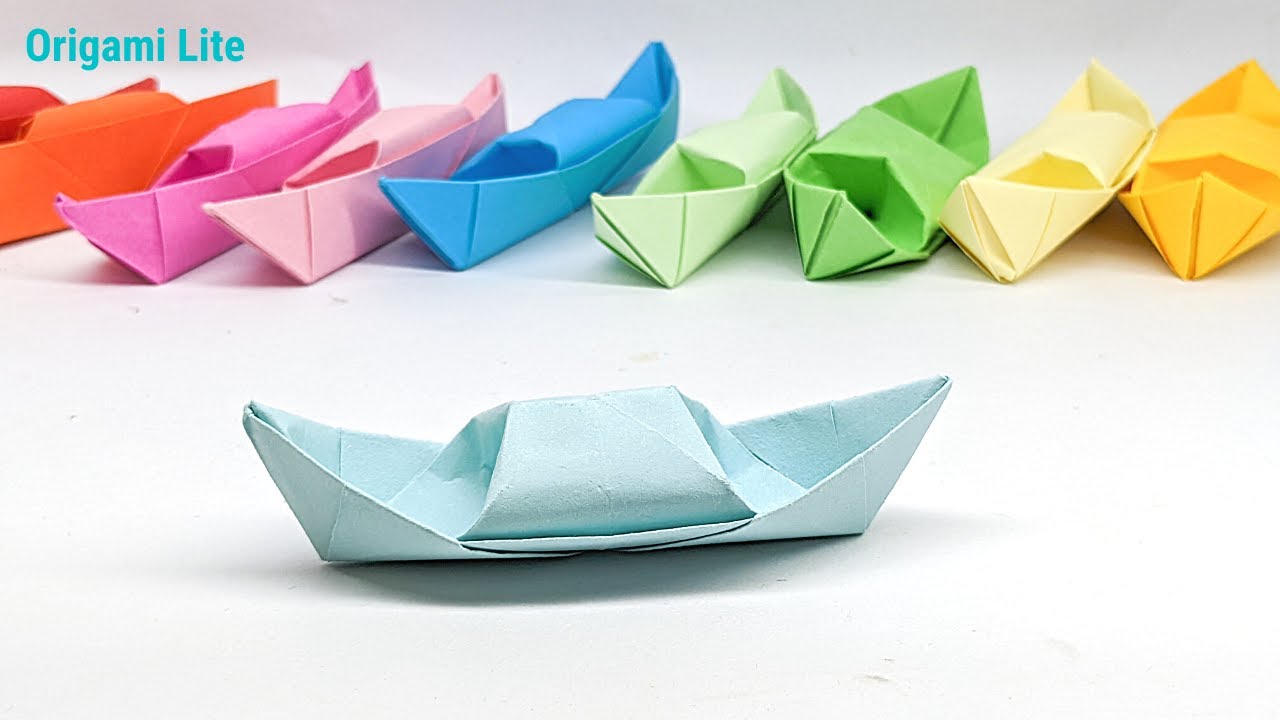 How To Make A Origami Boat That Floats - YouTube