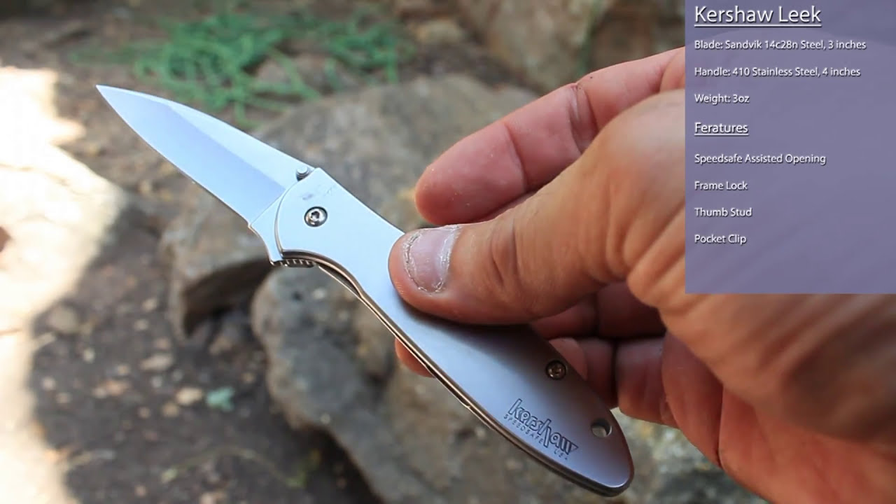 Rock Climbing with the Kershaw Leek Knife 1660 - YouTube