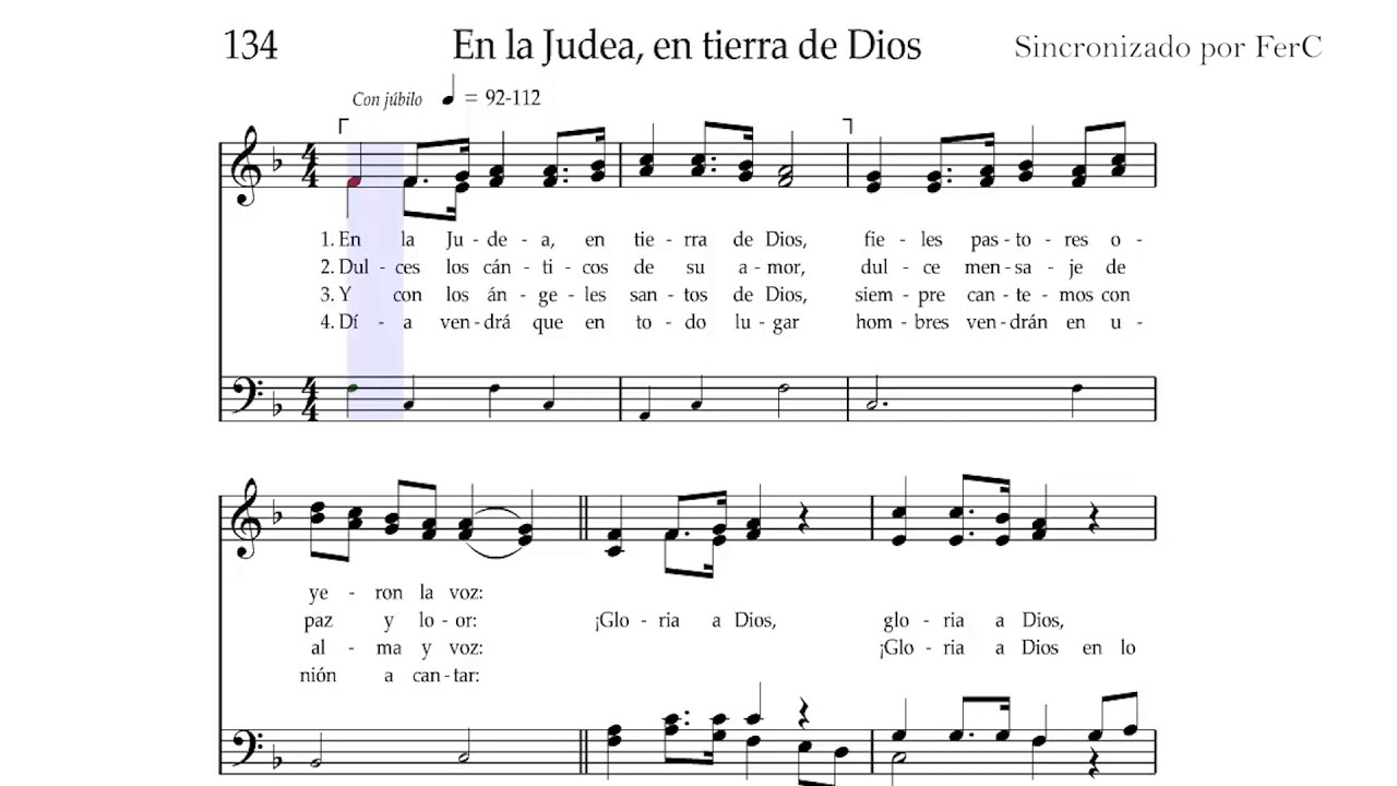 HIMNOS SUD | En la Judea, en Tierra de Dios - YouTube
