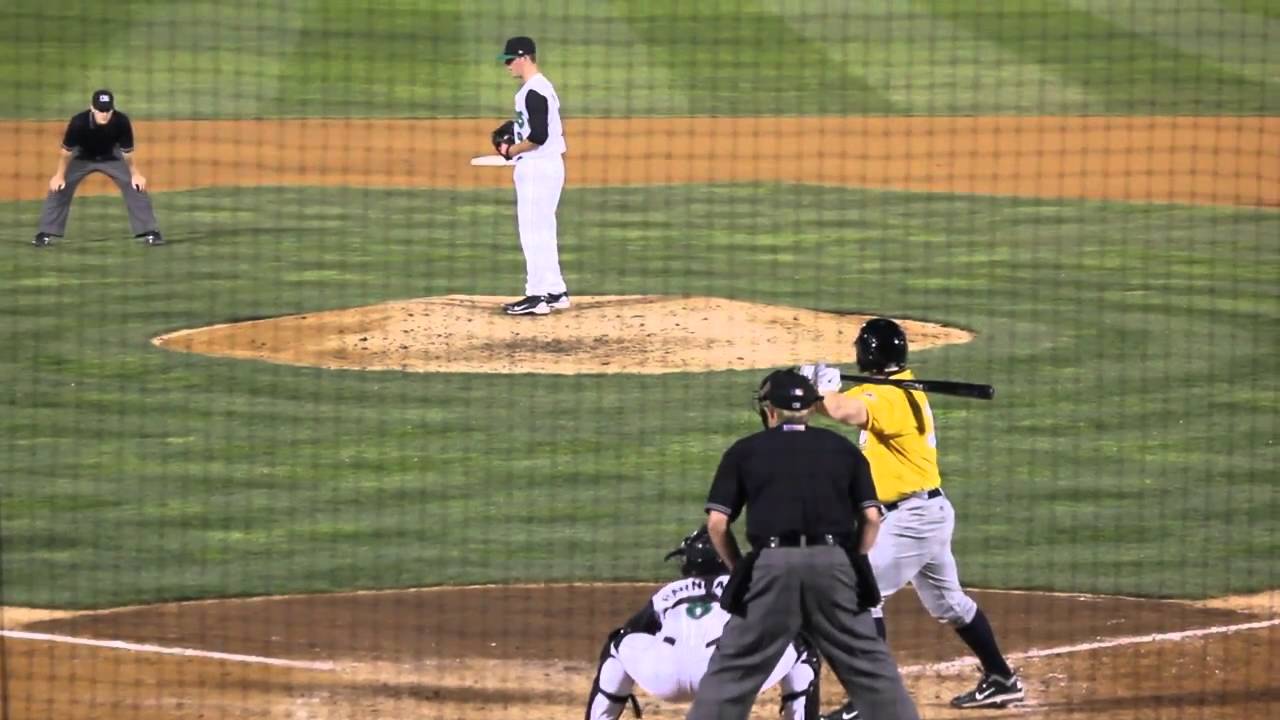 Daniel Wolford pitching against the Bowling Green Hot Rods - YouTube