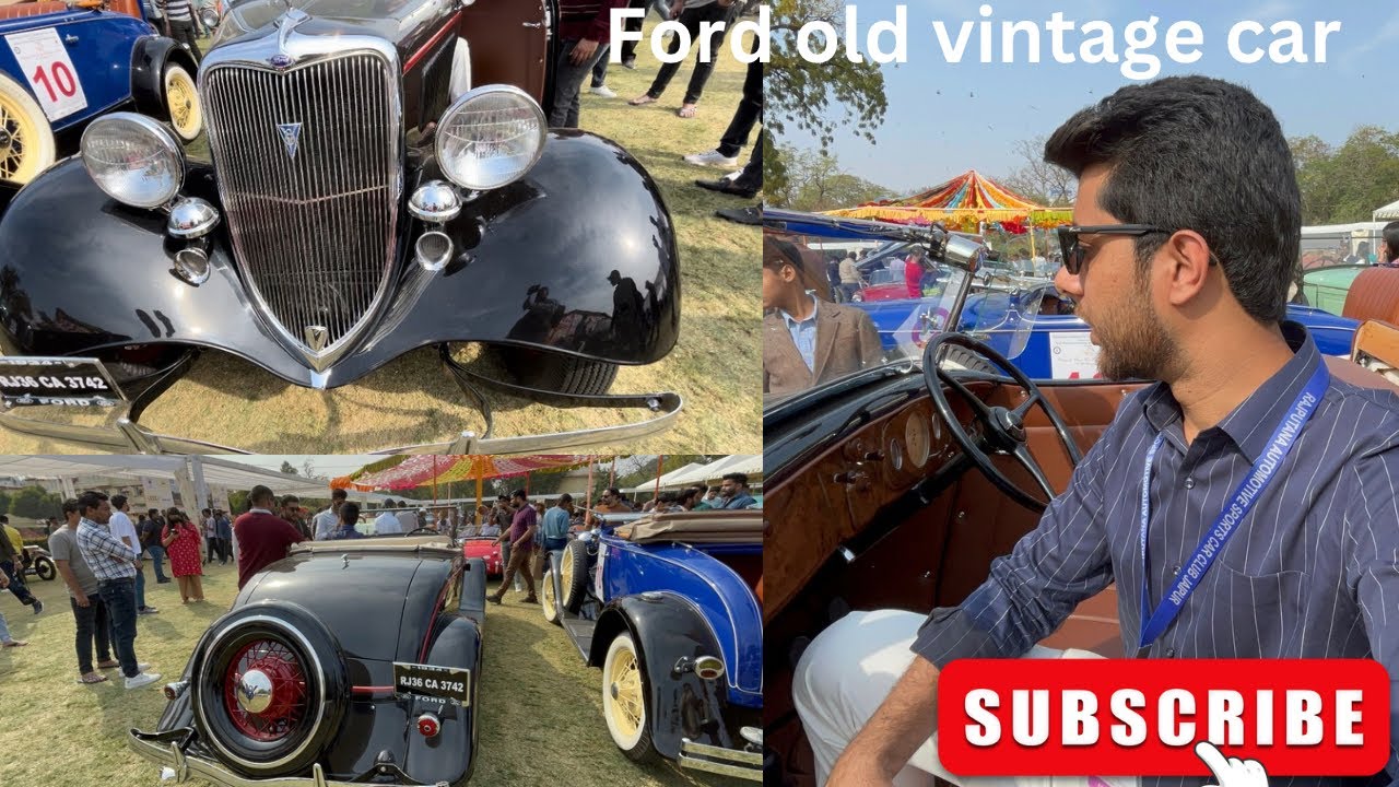 Ford old vintage car owner sharing his experience & journey.#jaipur # ...