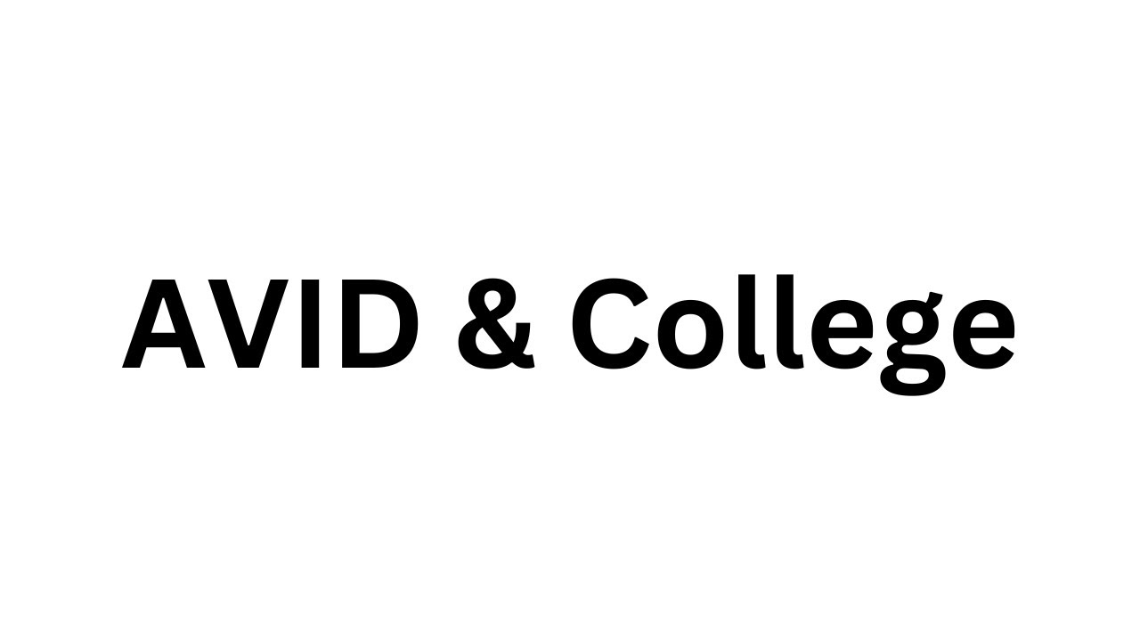 AVID & College - YouTube