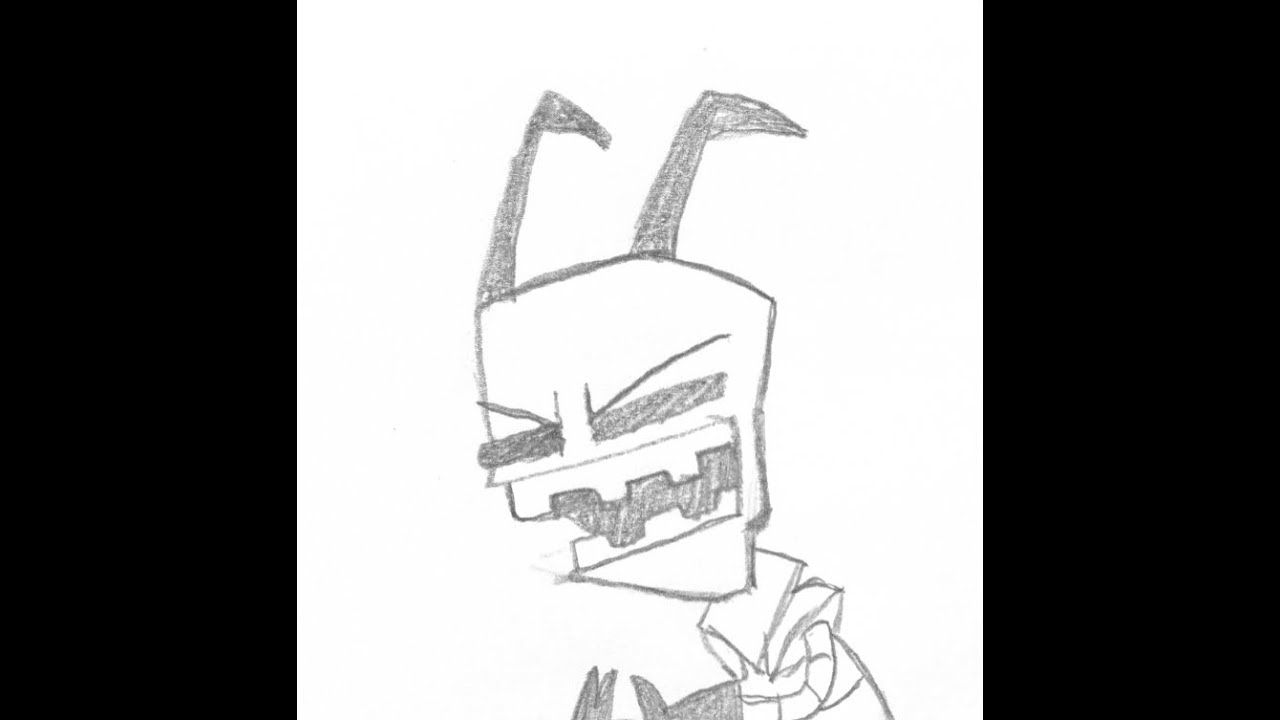 invader zim pencil test rescan - YouTube