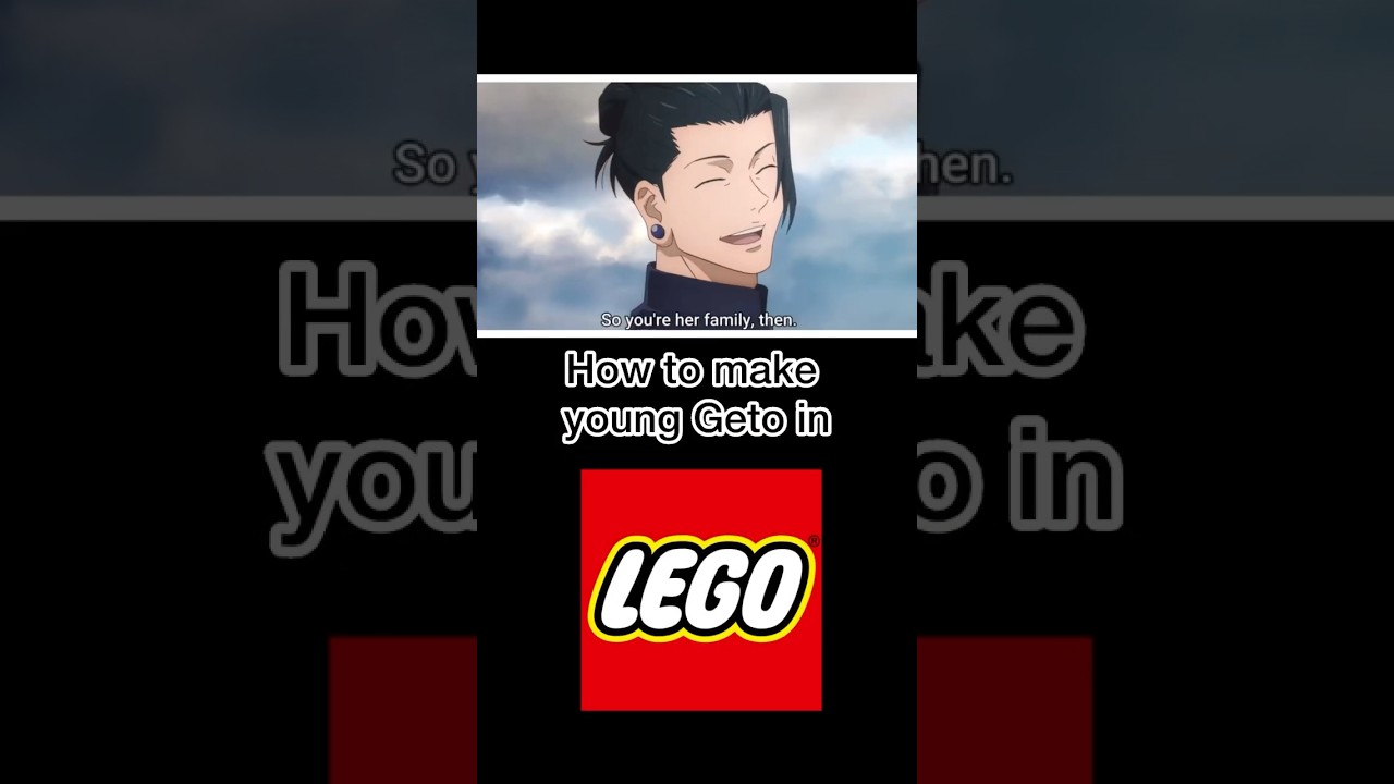 How to build young Suguru Geto in LEGO! #jujutsukaisen #lego #anime # ...