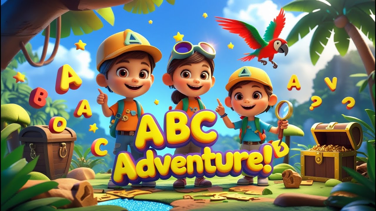 “ABC Song for Kids 🎵 | Hidden Letters Alphabet Adventure A to Z | Learn ...