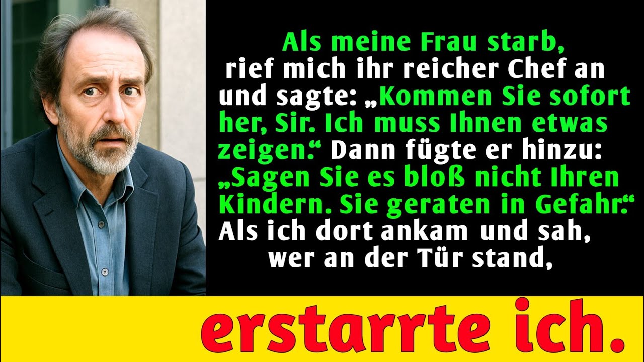 Am Tag der Beerdigung meiner Frau rief ihr Chef an: ‚Sie müssen das ...