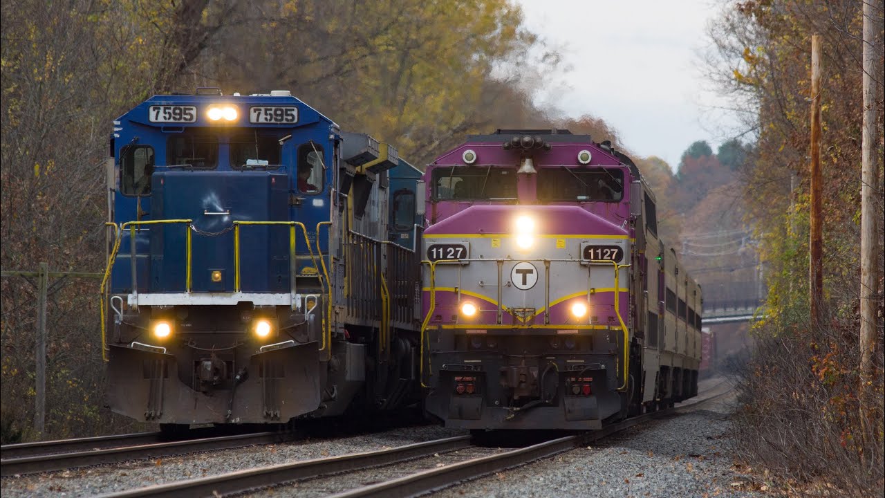 Pan Am, NHN, CSX, Amtrak, & MBTA Trains. Aug-Nov. 2019 - YouTube