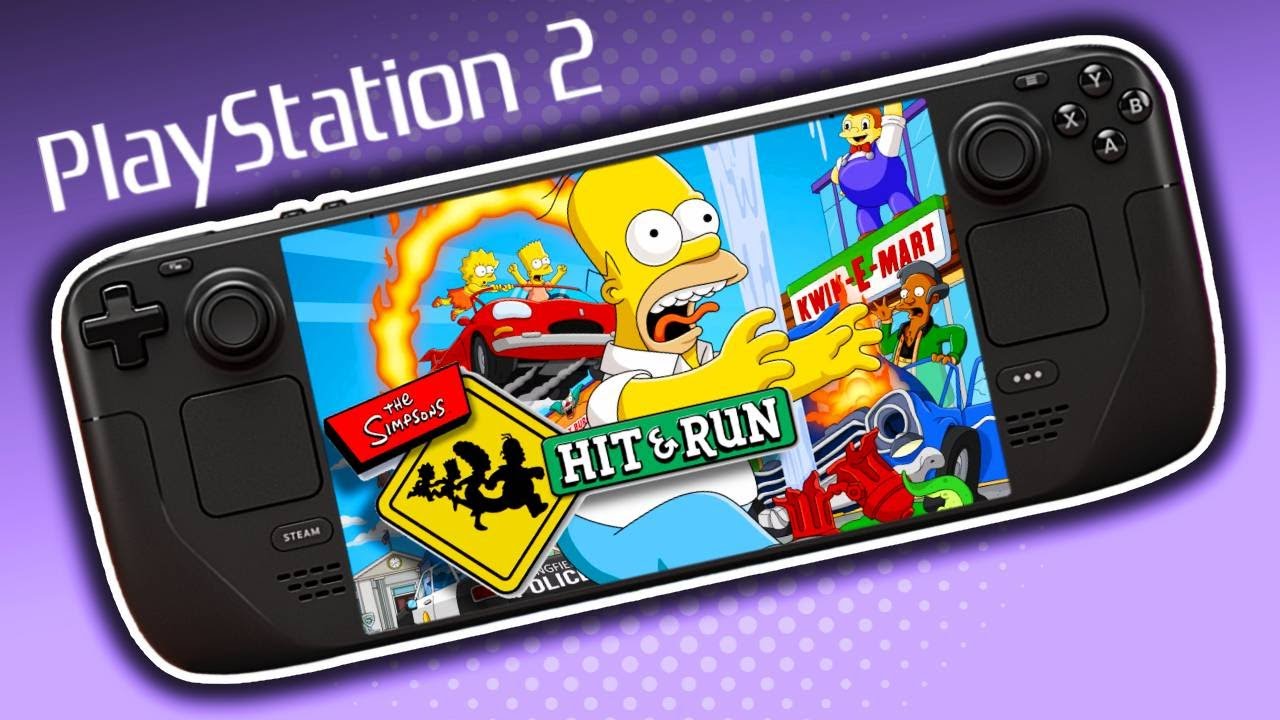 The Simpsons: Hit & Run - Steam Deck OLED Playstation 2 Emulation - YouTube
