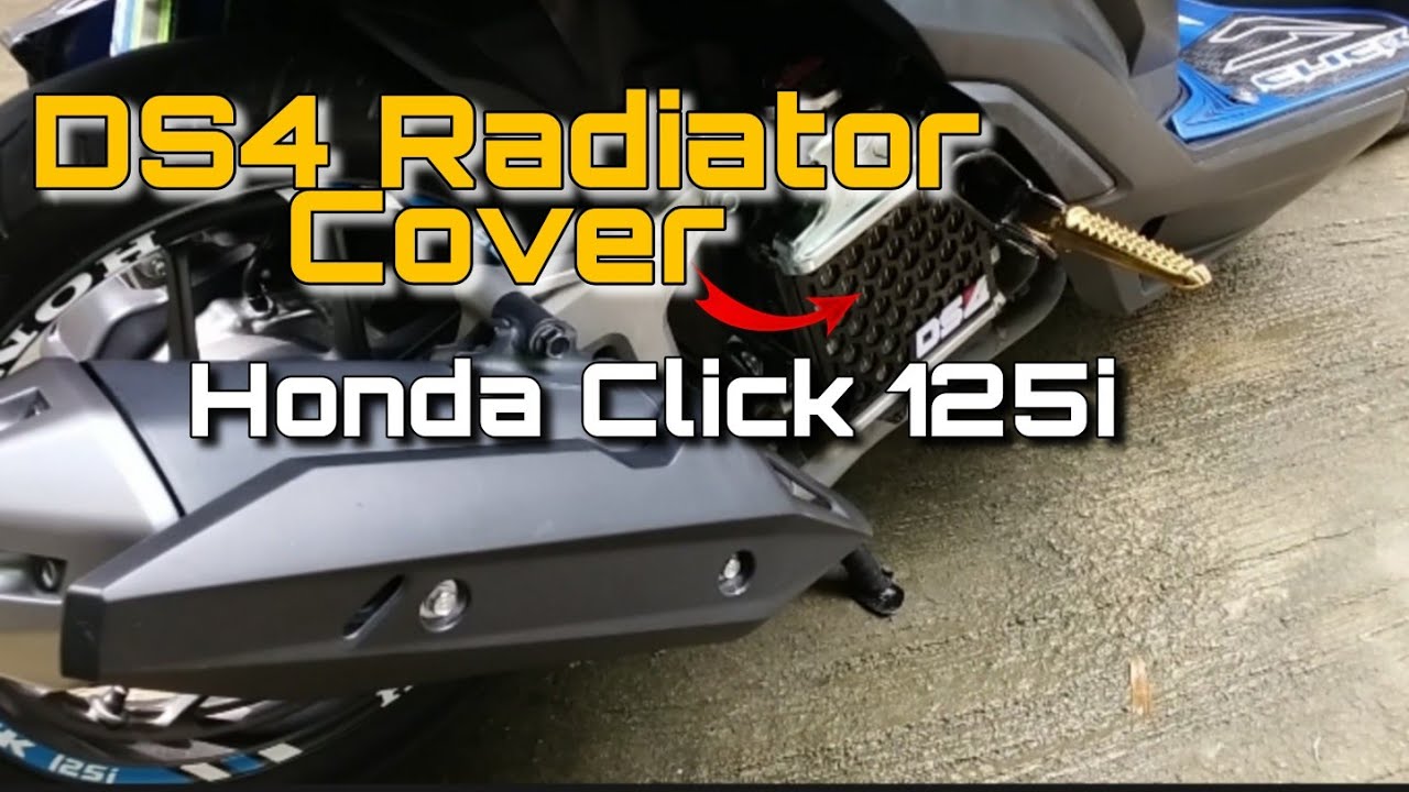 How to install "DS4" Radiator Cover for Honda click | JE MOTO VLOG ...