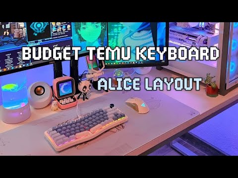 Budget Temu Keyboard - Alice Layout - YouTube