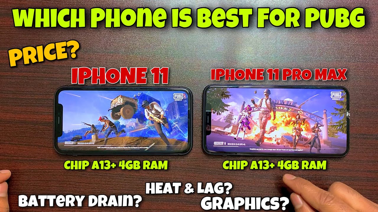 iPhone 11 VS iPhone 11 Pro Max PUBG Comparison | Price? | Battery ...