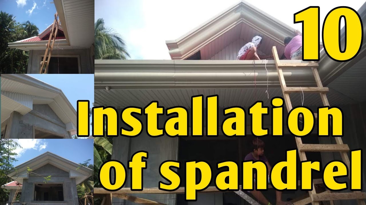 Building a house step by step (10) Installation of spandrel - YouTube