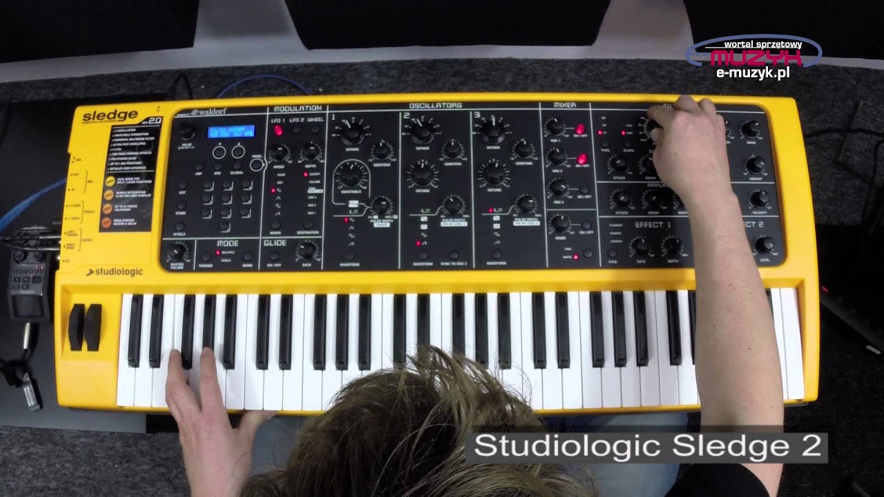 Studiologic Sledge 2 - Psychedelic sounds demo 3:) - YouTube