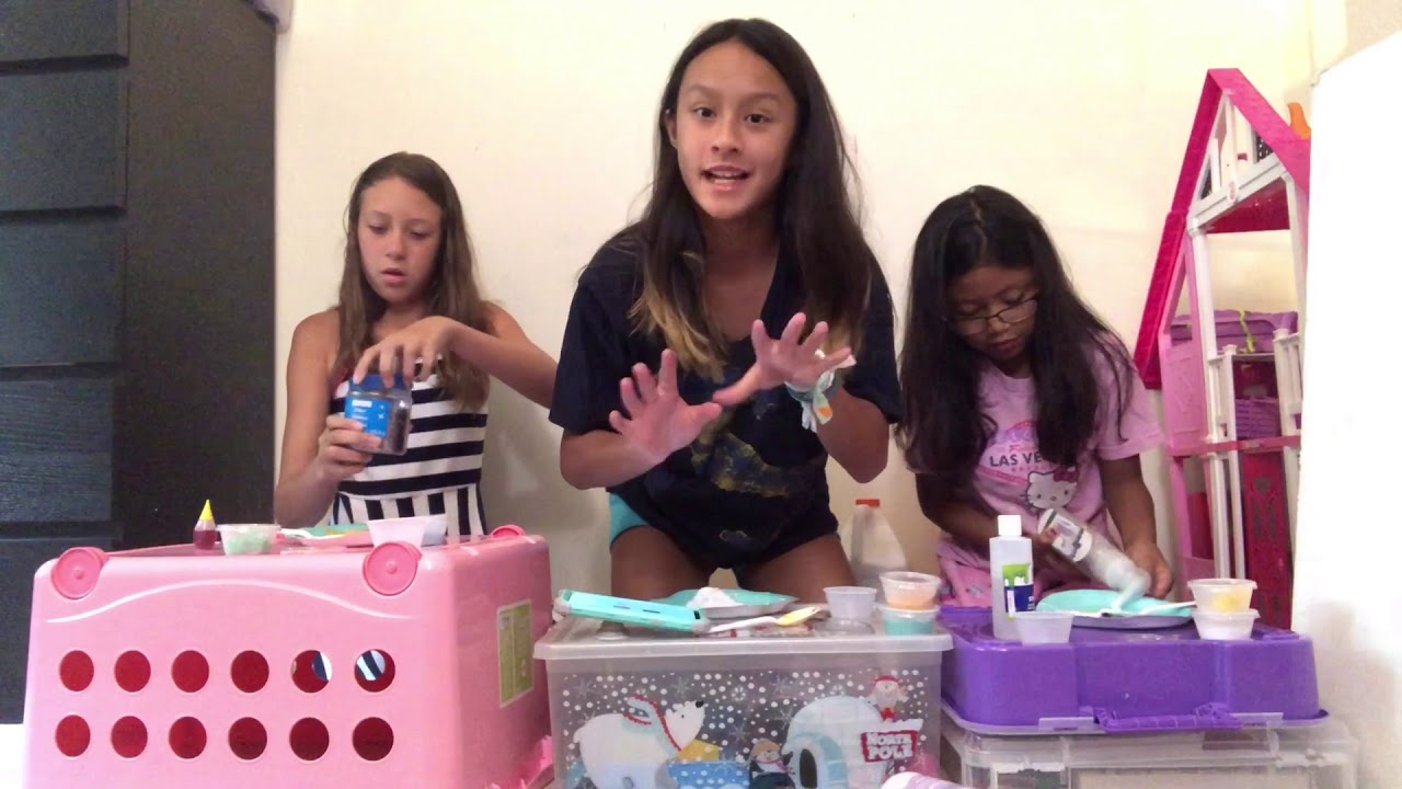 Slime with my friends! - YouTube