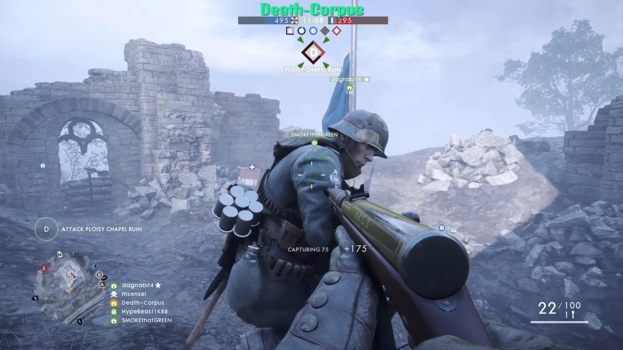 Ribeyrolles "L' Union Sacree" Legendary Skin Gameplay (Battlefield 1 ...