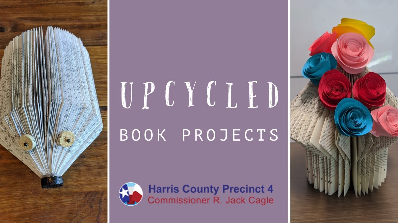 Upcycled Book Projects - YouTube