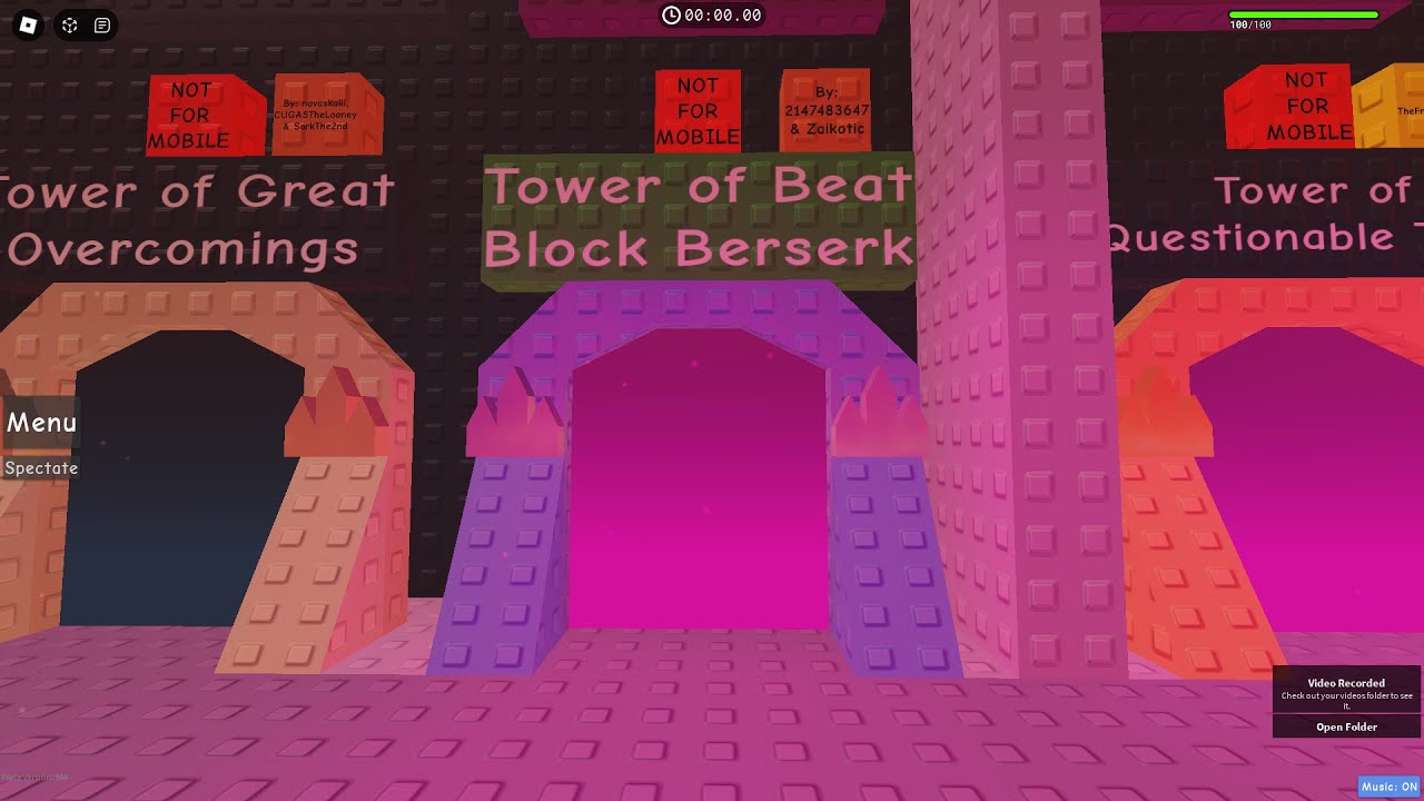 Beating Tower of Beat Block Berserk! (MY SECOND REMORSELESS) [JToH ...