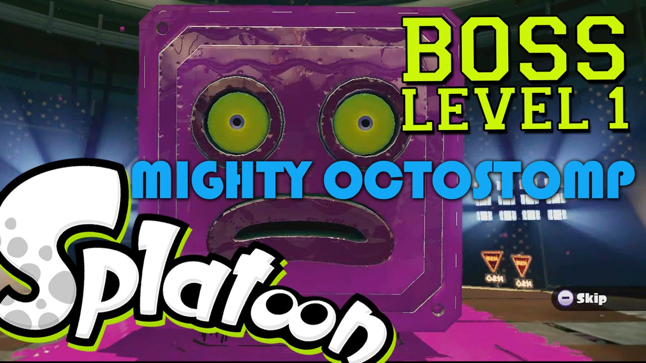 Splatoon Mighty Octostomp Boss Battle - YouTube