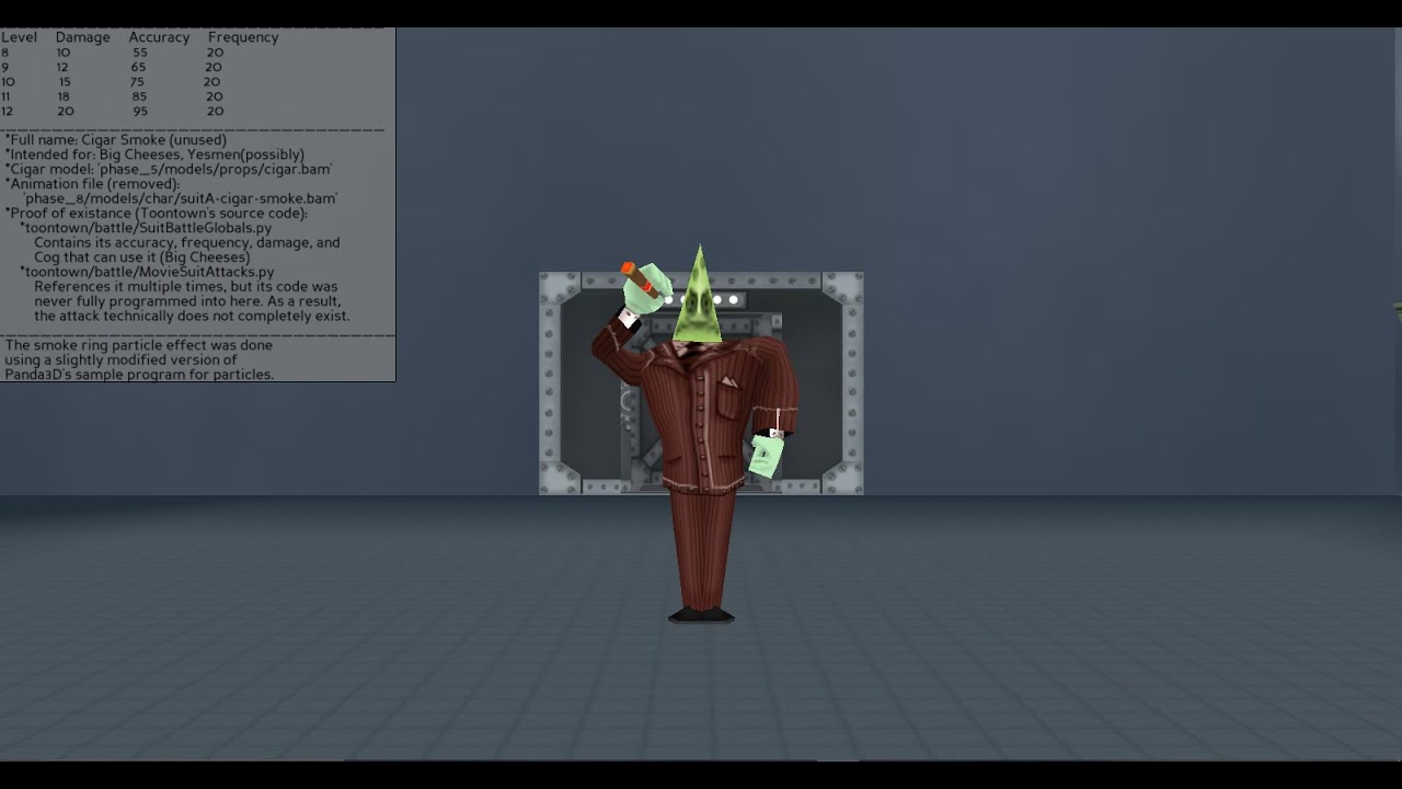 Toontown Cog Cigar Smoke Animation - YouTube