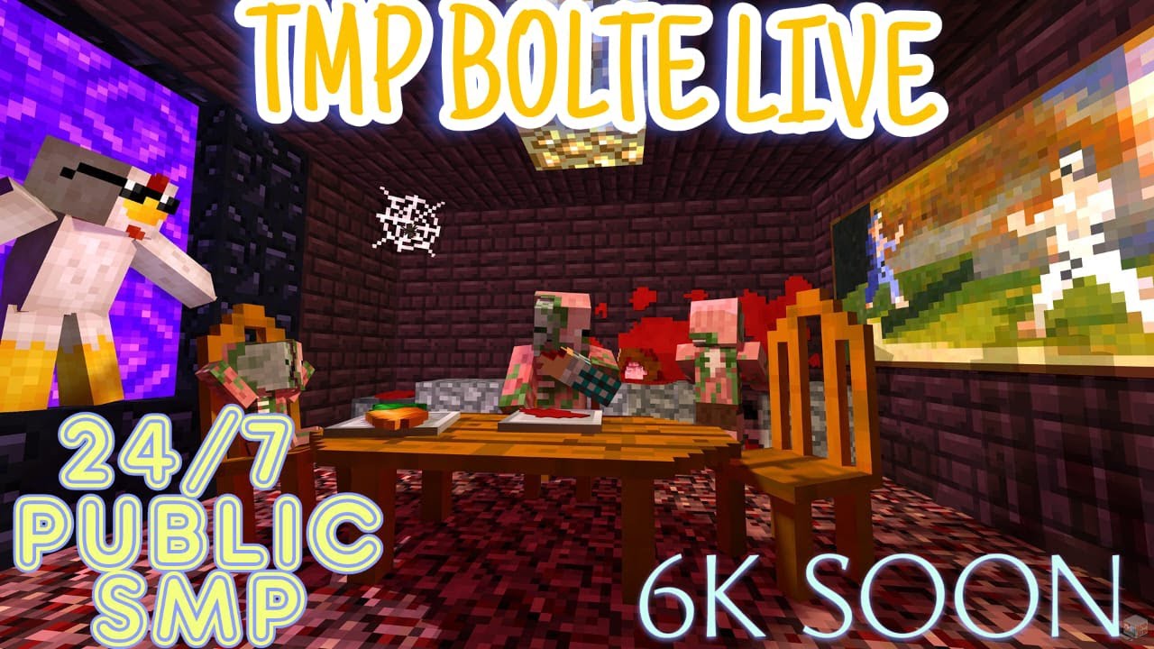 MINECRAFT PUBLIC SMP LIVE WITH SOME OTHER'S GAME 💖🤗 | ROAD TO 6K 🥰🥰♥️ ...