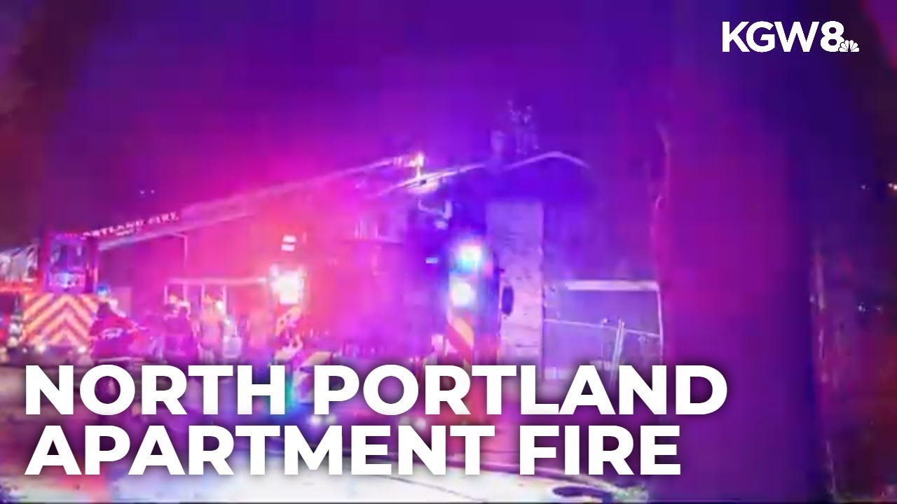 Residents evacuated due to fire at North Portland apartment - YouTube