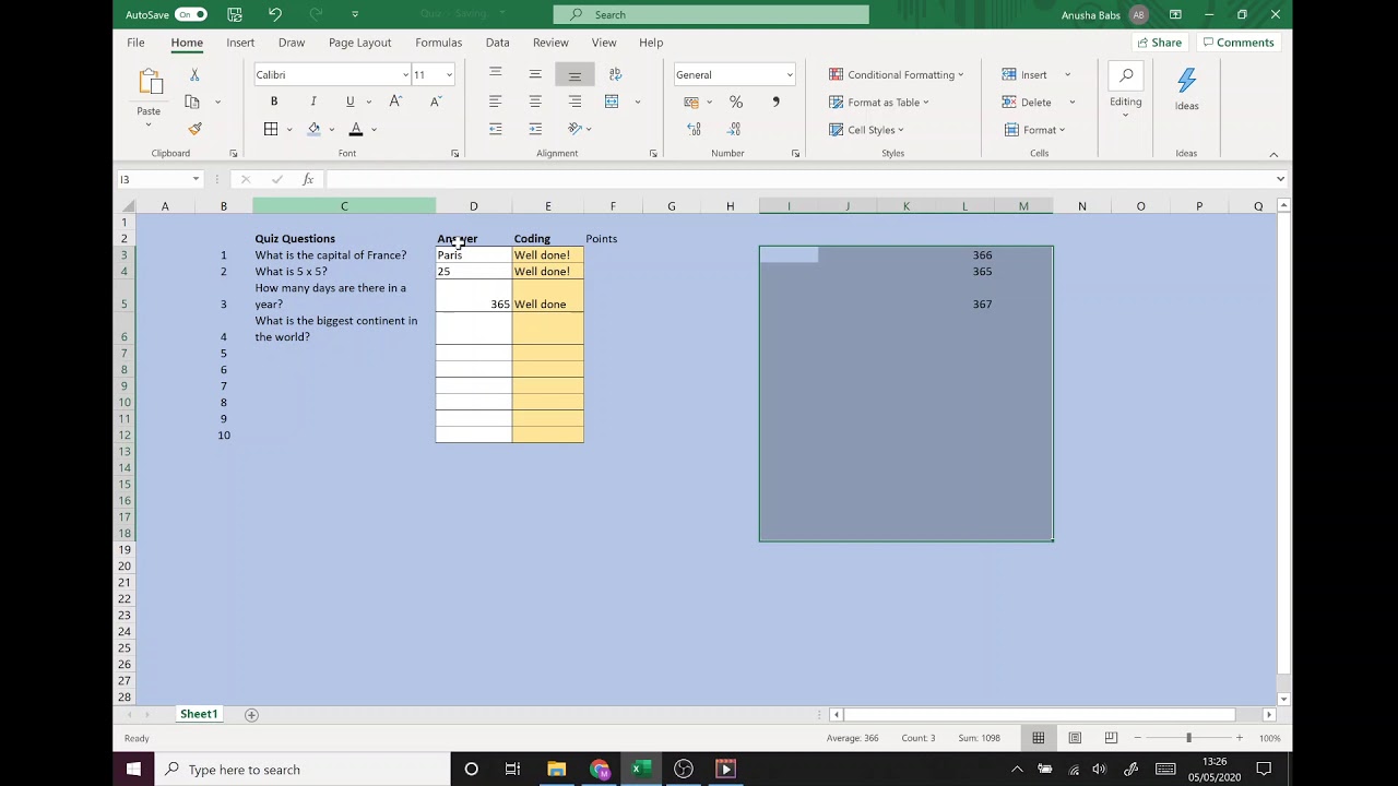 3. Hiding Your List Answers - YouTube