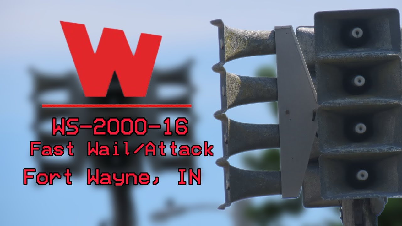 Whelen WS-2000-16 | Fast Wail/Attack | Fort Wayne, IN - YouTube