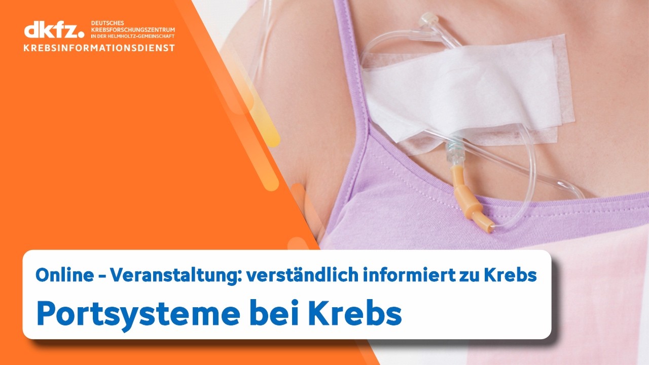 Portkatheter während der Krebstherapie - YouTube