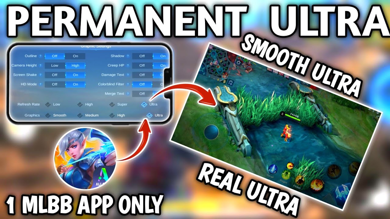 BEST UNLOCK MOBILE LEGENDS ULTRA GRAPHICS & ULTRA REFRESH RATE NO MLBB ...