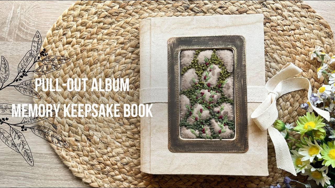 Pull Out Photo Album. Memory Keepsake Book. Cottagecore Photo Album ...