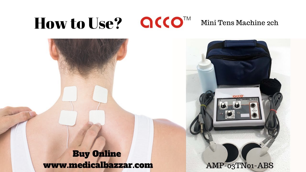 Mini Tens Machine For Physiotherapy 2 channel - How to Use ? - YouTube