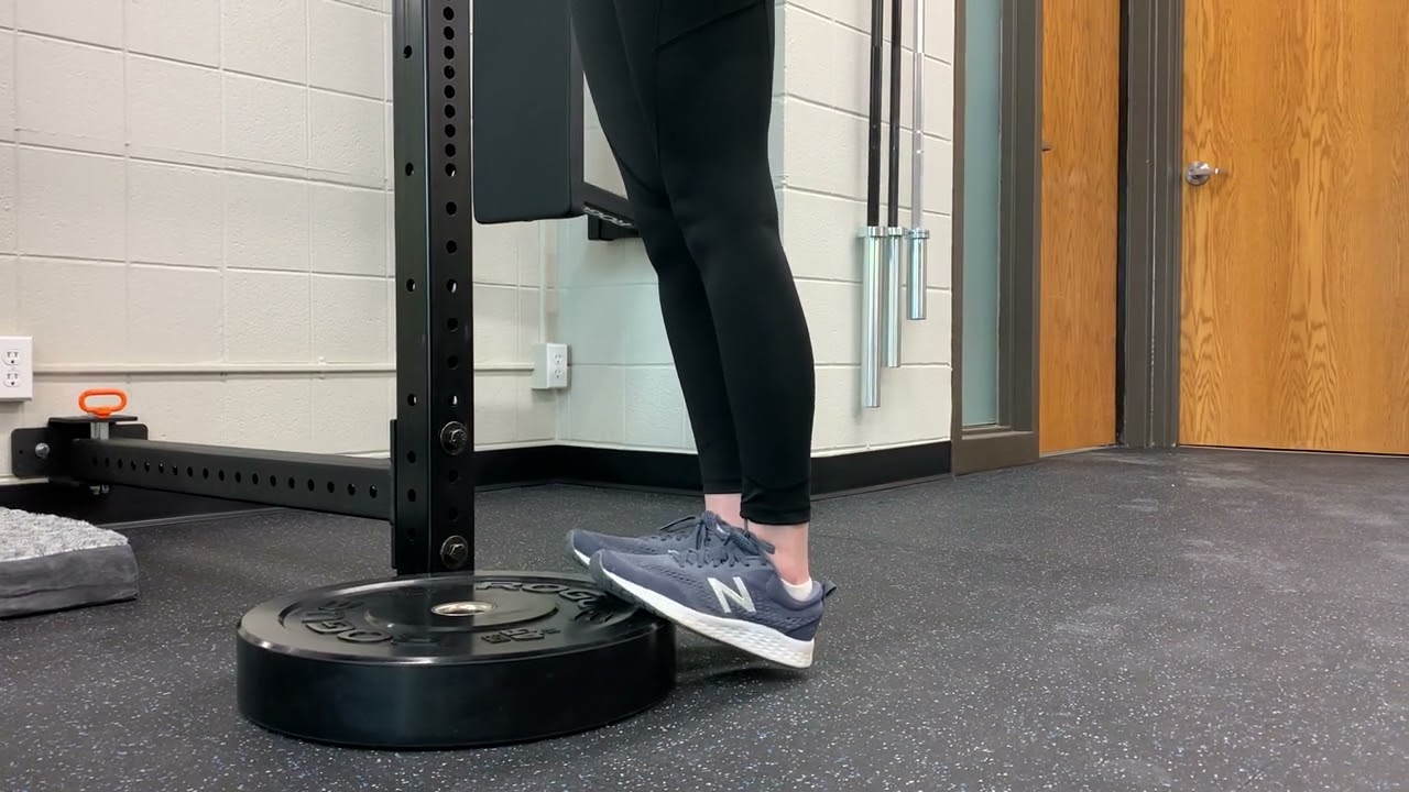 Gastroc Stretch Off Step - YouTube