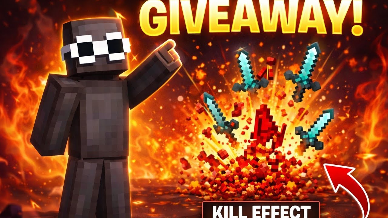 Cubecraft kill effect giveaway | #minecraft #minecraftgiveaway - YouTube