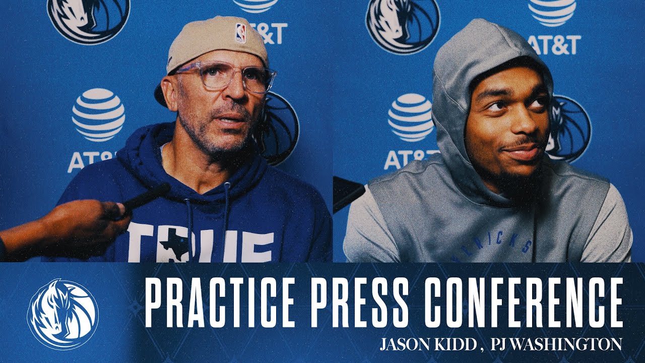 Jason Kidd & PJ Washington | Practice Press Conference | 11/01/24 - YouTube