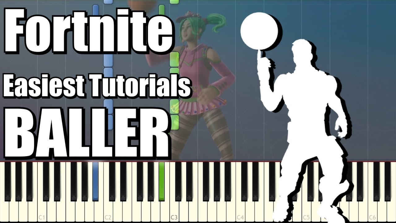Fortnite - Baller Emote | EASIEST Piano Tutorial - YouTube
