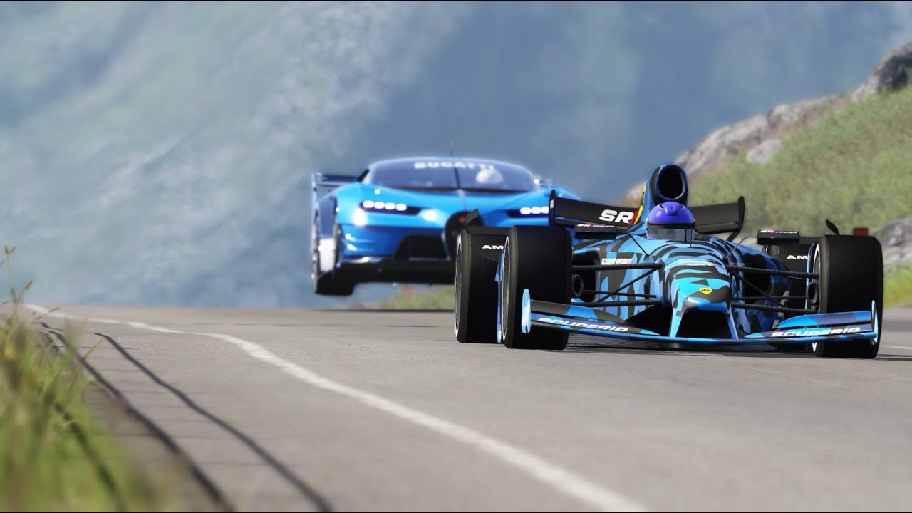 2021 Formula Rapide vs Bugatti Vision GT at Highlands - YouTube