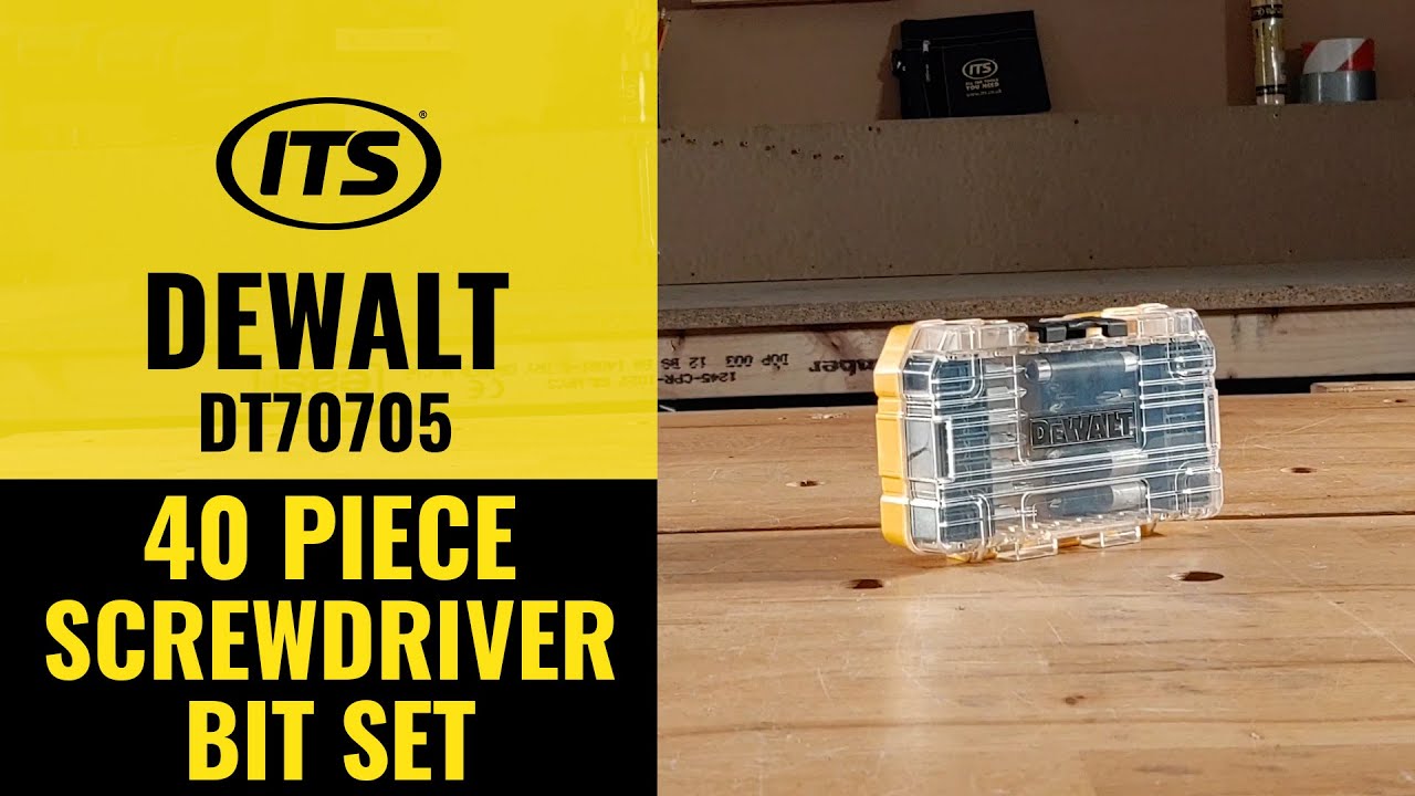 Dewalt DT70705 40 Piece Screwdriver Bit Set - Quick Overview - YouTube