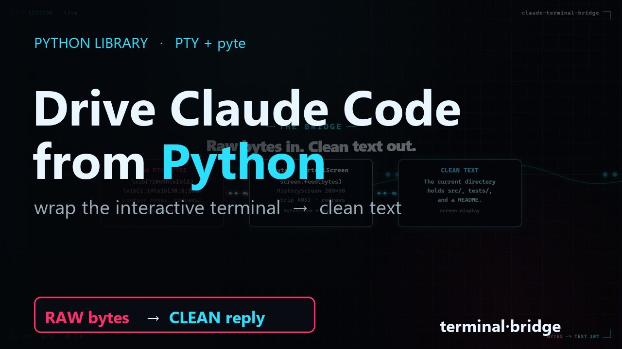 claude-terminal-bridge: drive Claude Code's interactive terminal from ...
