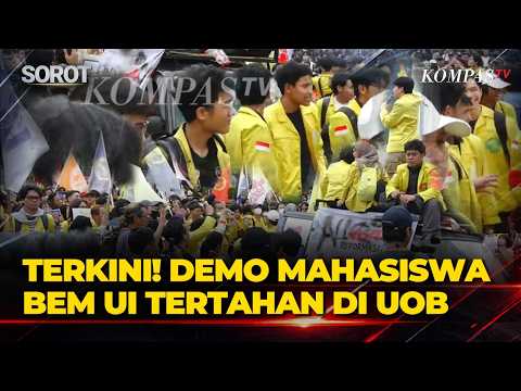 Sempat Bersitegang! Demo Mahasiswa UI Tuntut Hentikan Program Pemerintah Tertahan di UOB