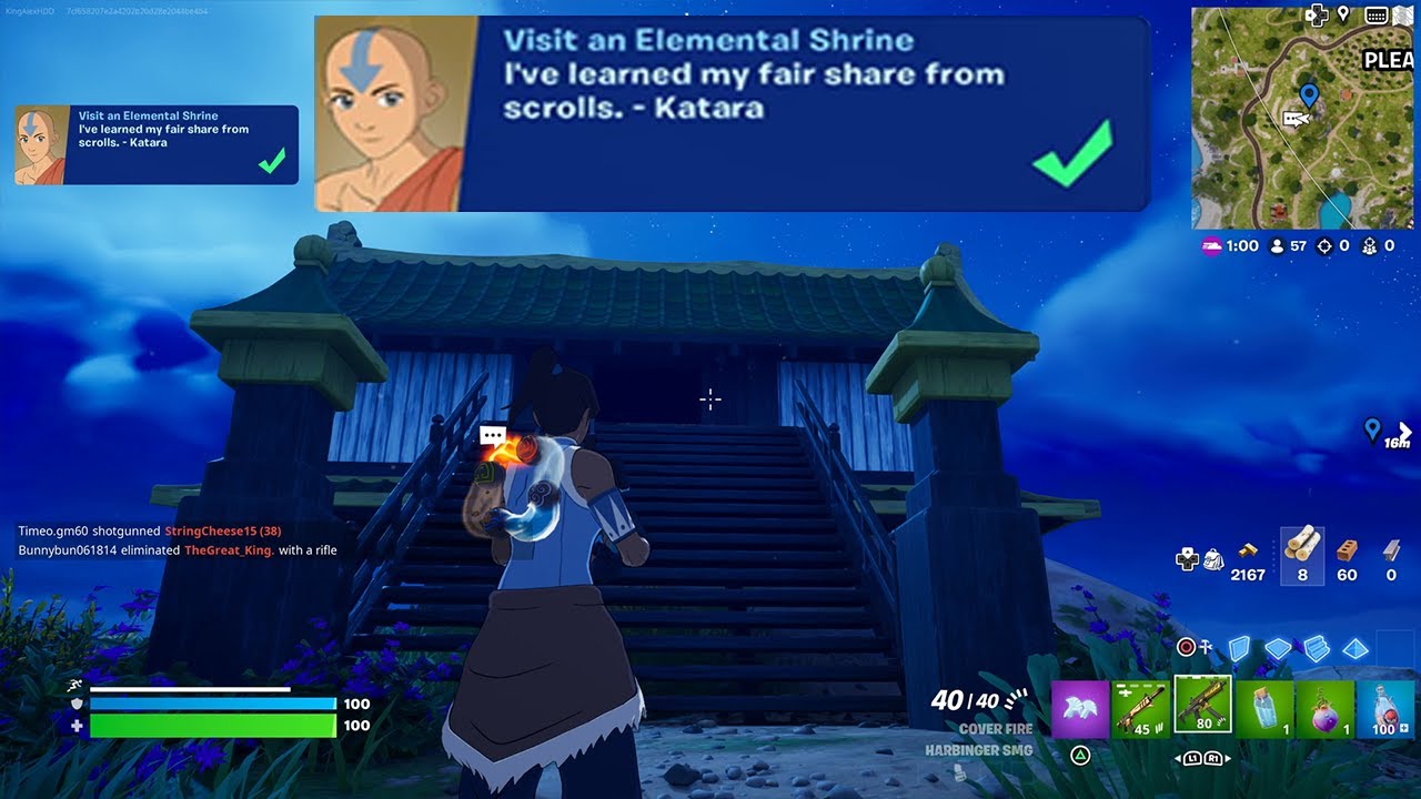 How to EASILY Visit an Elemental Shrine in Fortnite locations Quest ...