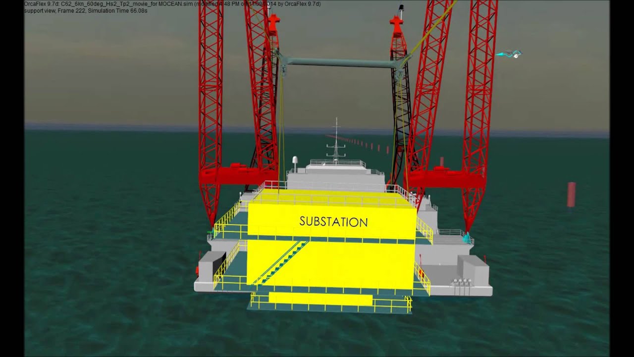 Topside lifting transport analysis V2 orig size - YouTube