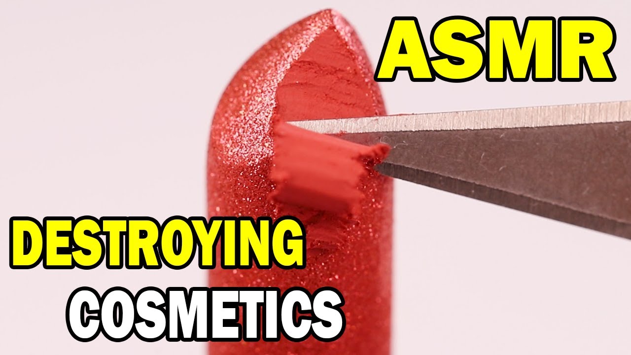 ASMR | Asmr atisfying Cosmetic Destruction With 🌸Destroying Cosmetics🌸 ...
