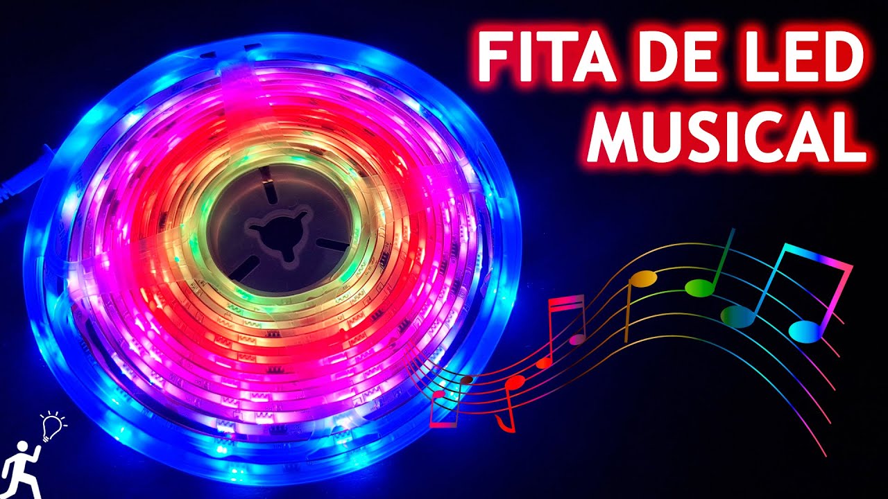 FITA DE LED MUSICAL QUE ACOMPANHA AS BATIDAS DA MÚSICA RGBWW TUYA - YouTube